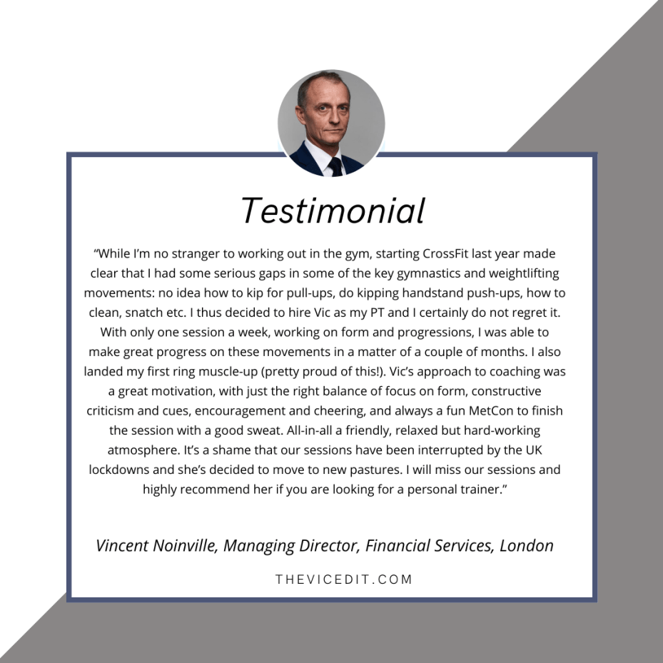 Personal Training Testimonials – The Vic Edit